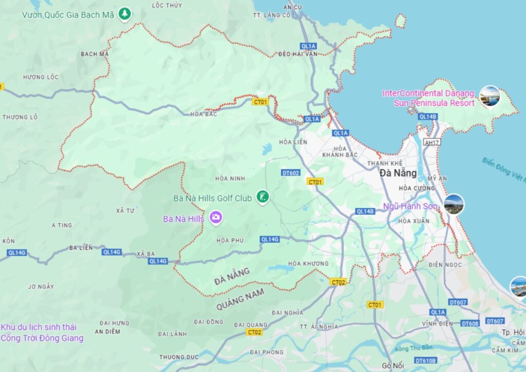 Bản đồ Đà Nẵng, map vệ tinh, giao thông, quy hoạch mới