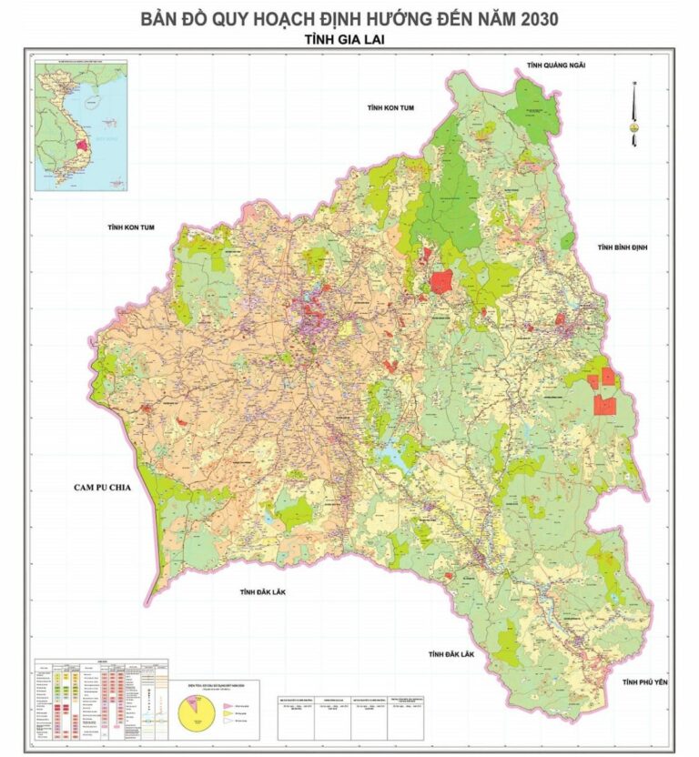 Bản đồ Gia Lai | Cập nhật map vệ tinh, quy hoạch mới nhất