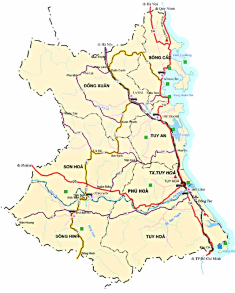 Bản đồ Phú Yên, map quy hoạch, vệ tinh tại địa phương
