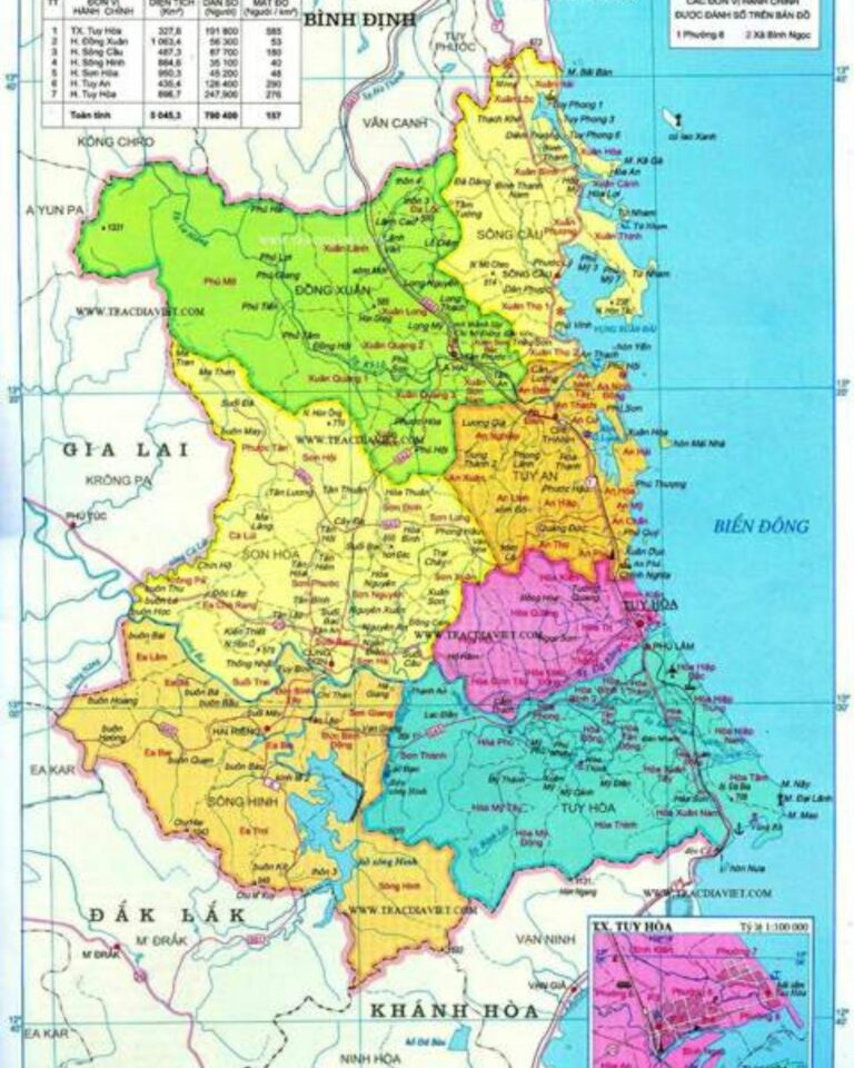 Bản đồ Phú Yên, map quy hoạch, vệ tinh tại địa phương