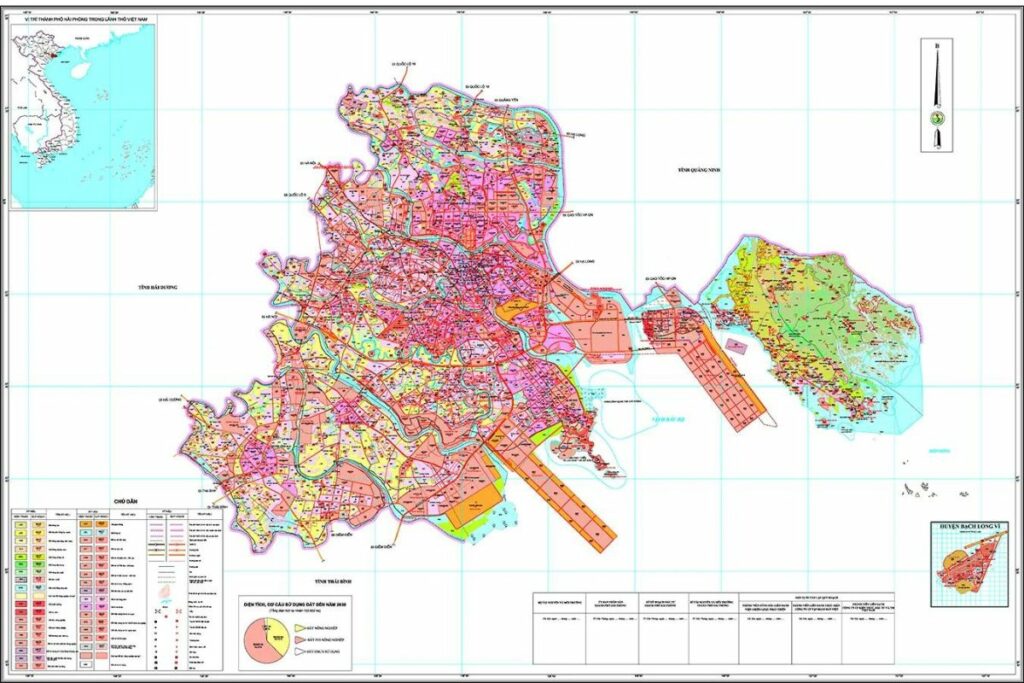 Cập nhật bản đồ Hải Phòng rõ ranh giới, hành chính